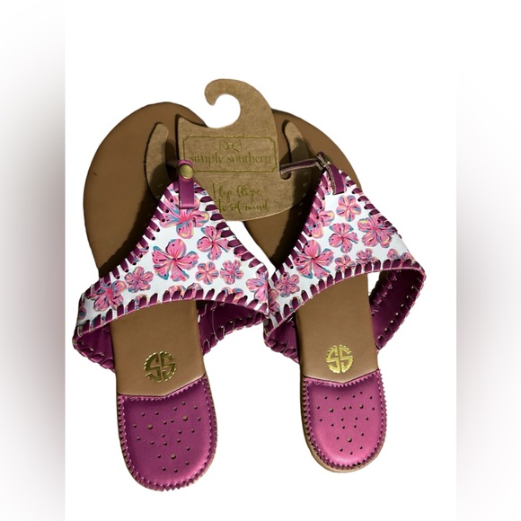 Simply Southern | Shoes | New Simply Southern Flat Sandals Size 9 ...